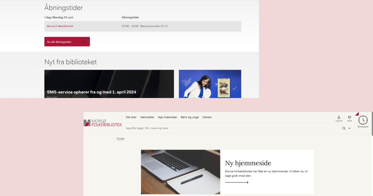 Ny hjemmeside | Morsø Folkebibliotek